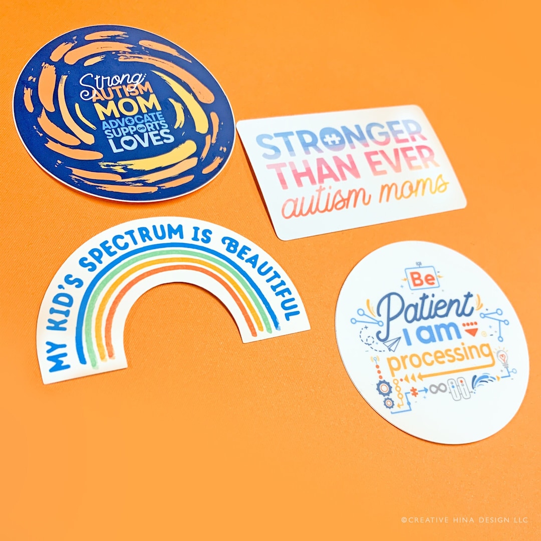 Autism Mom Stickers (mental Health, ASD Mom Encouragement, Mom Help ...