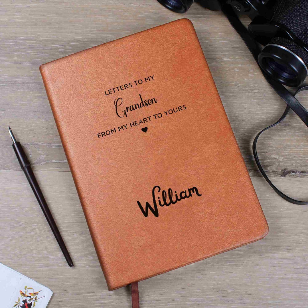 Letters to My Godson Personalized Leather Journal Dear Goddaughter Gift ...