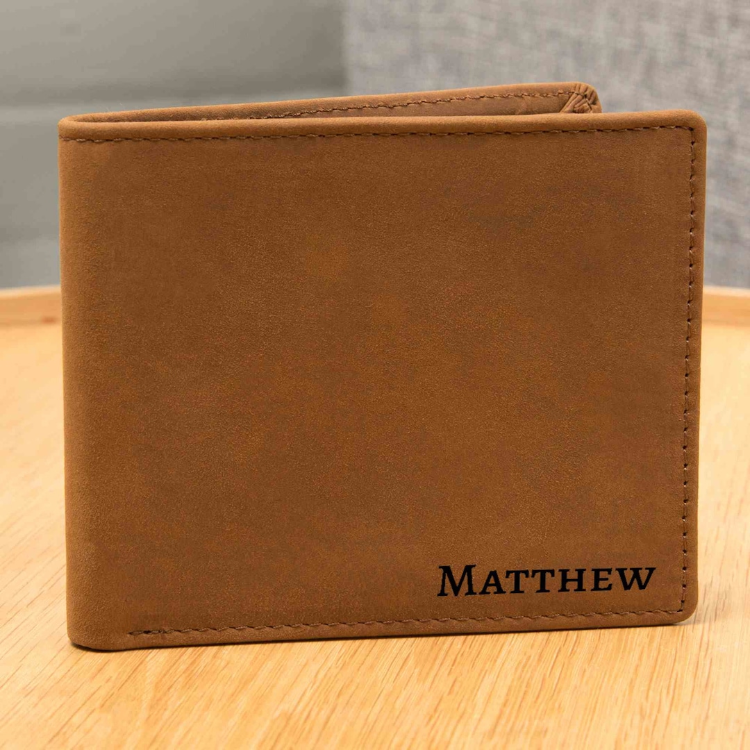 Personalized Wallet With Name or Initials Son Gift for Men Name Wallet ...