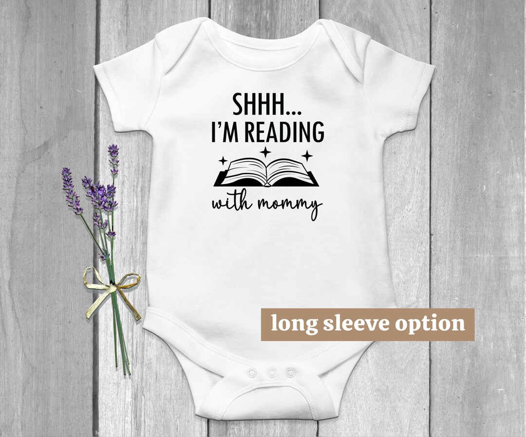 Book Baby Bodysuit: Reading With Mommy, Future Bookworm Outfit - Etsy