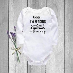 Book Baby Bodysuit: Reading With Mommy, Future Bookworm Outfit - Etsy