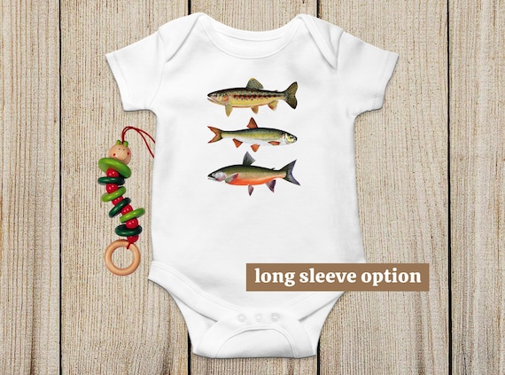 Fishing Baby Bodysuit Fish Baby Clothes Summer Baby Clothes - Etsy