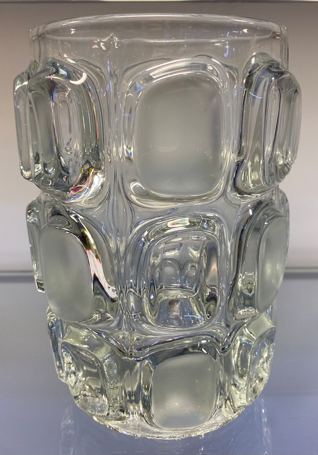 1960s Frantisek Viszer Czech Clear Glass Block Vase MCM - Etsy