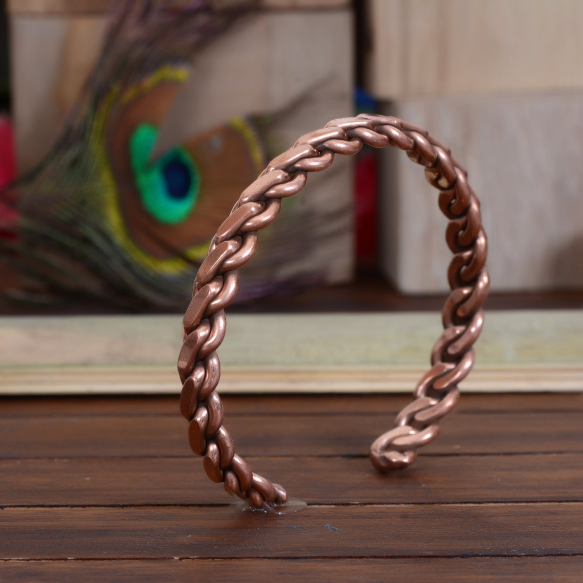 Pure Solid 100% Copper Handmade Bangle Bracelet, Copper Bangle ...