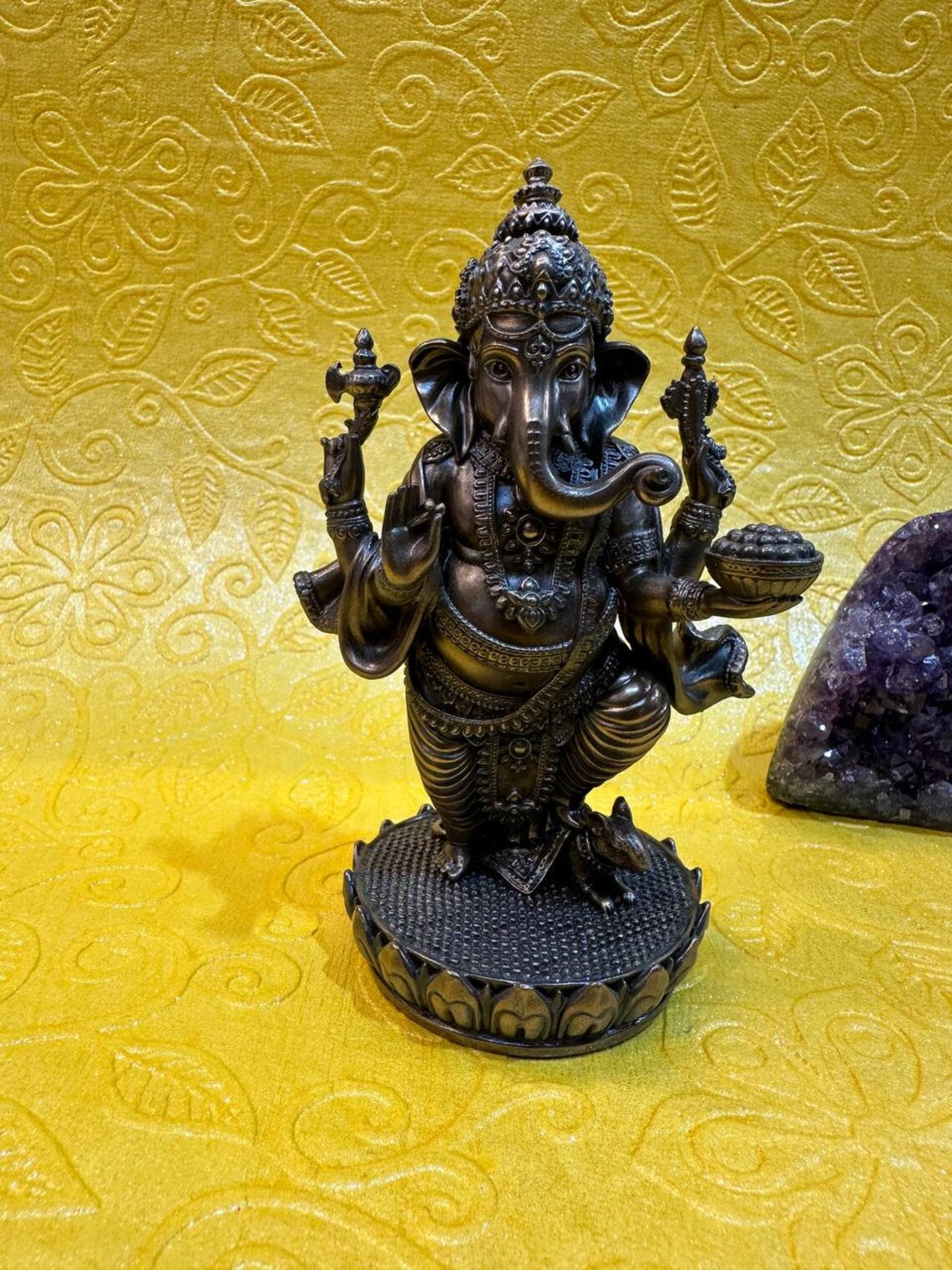 Bronze Dancing Ganesha Statue, 5.5CM Ganesh Statue, Bronze , Ganesh ...