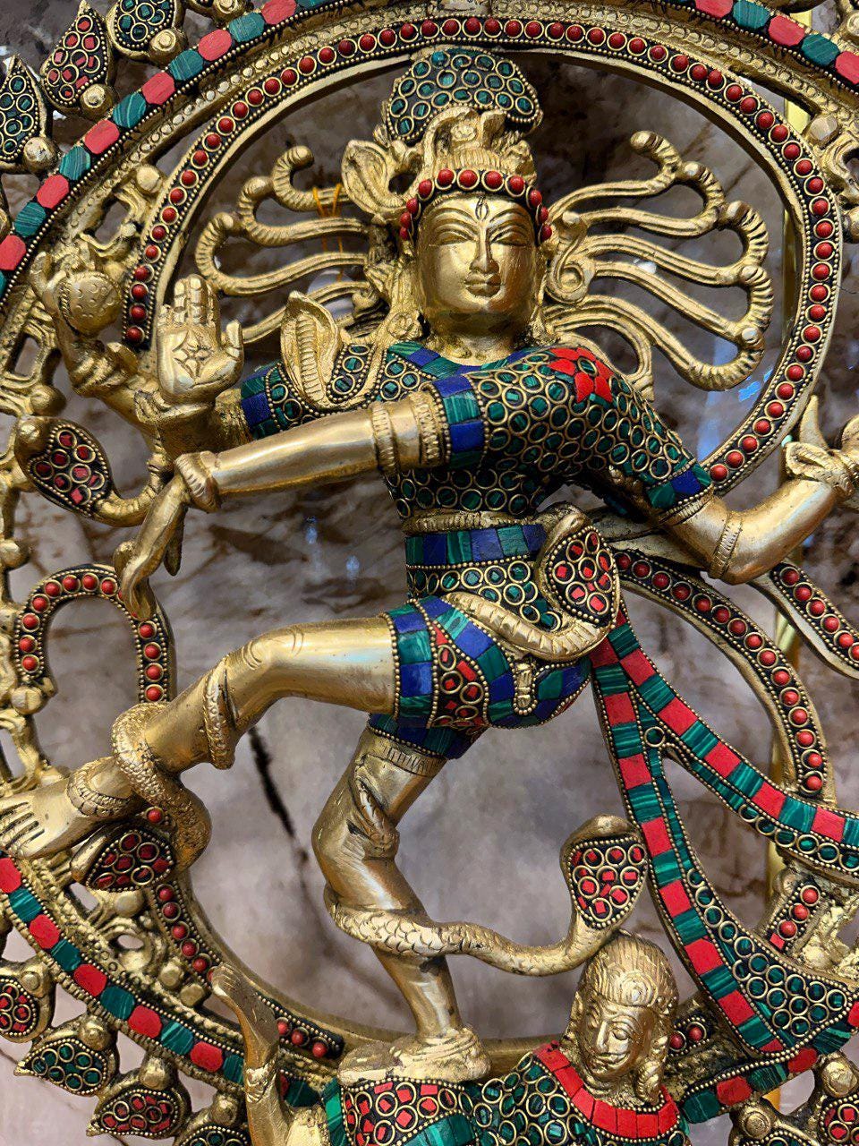 Divine Nataraja Shiva Brass Sculpture: Symbol of Cosmic Balance ...