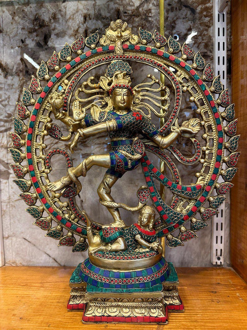 Divine Nataraja Shiva Brass Sculpture: Symbol of Cosmic Balance ...
