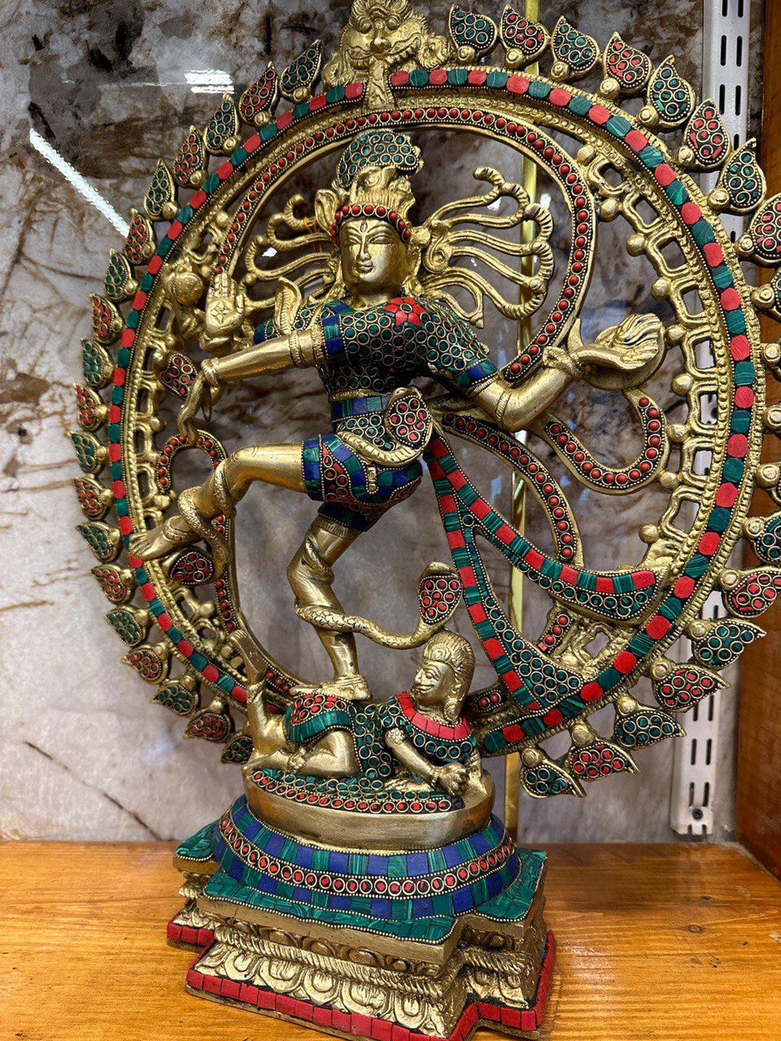 Divine Nataraja Shiva Brass Sculpture: Symbol of Cosmic Balance ...