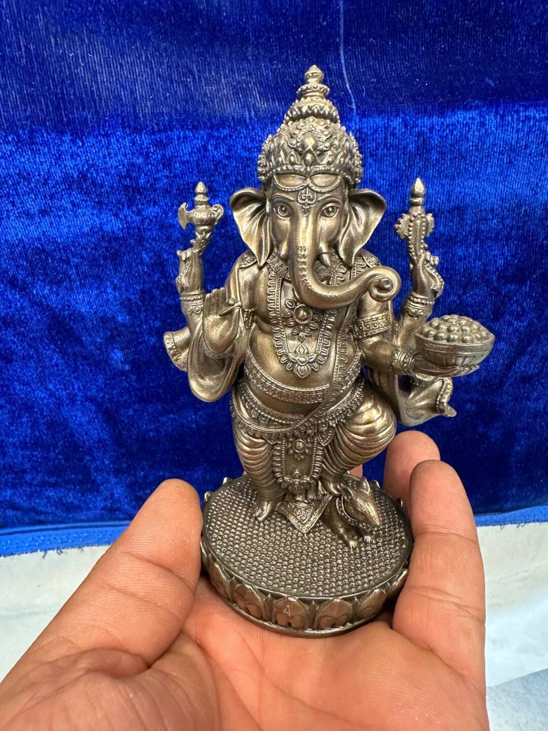Bronze Dancing Ganesha Statue, 5.5CM Ganesh Statue, Bronze , Ganesh ...