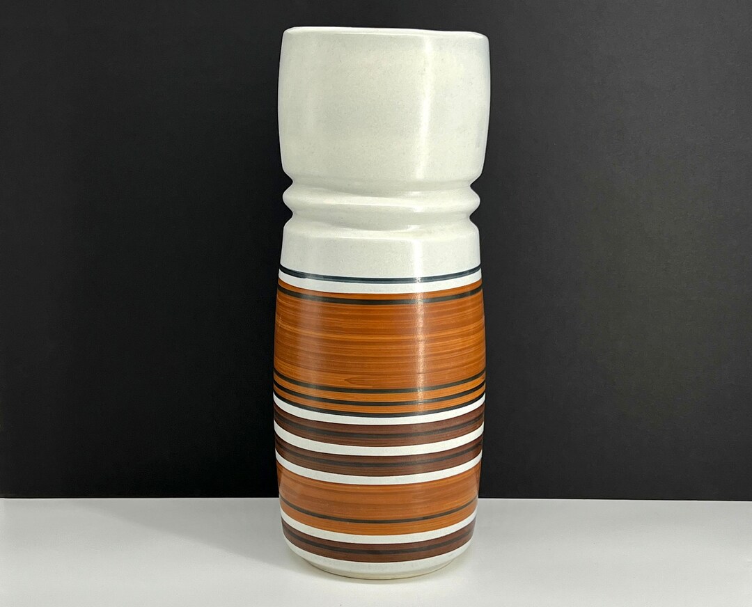 Mid Century Israeli Modern Large Stoneware Vase by KAH for Lapid - Etsy