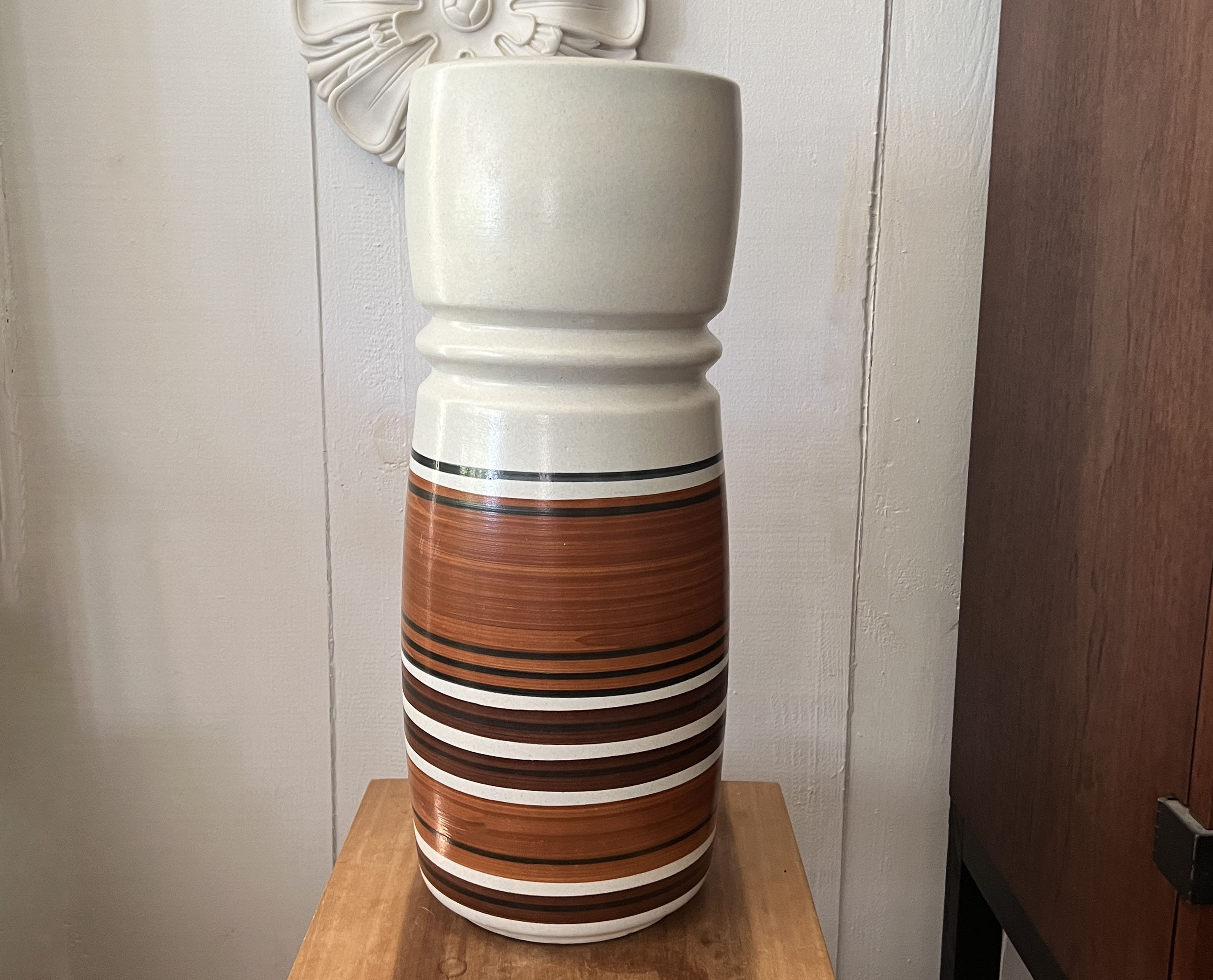 Mid Century Israeli Modern Large Stoneware Vase by KAH for Lapid - Etsy