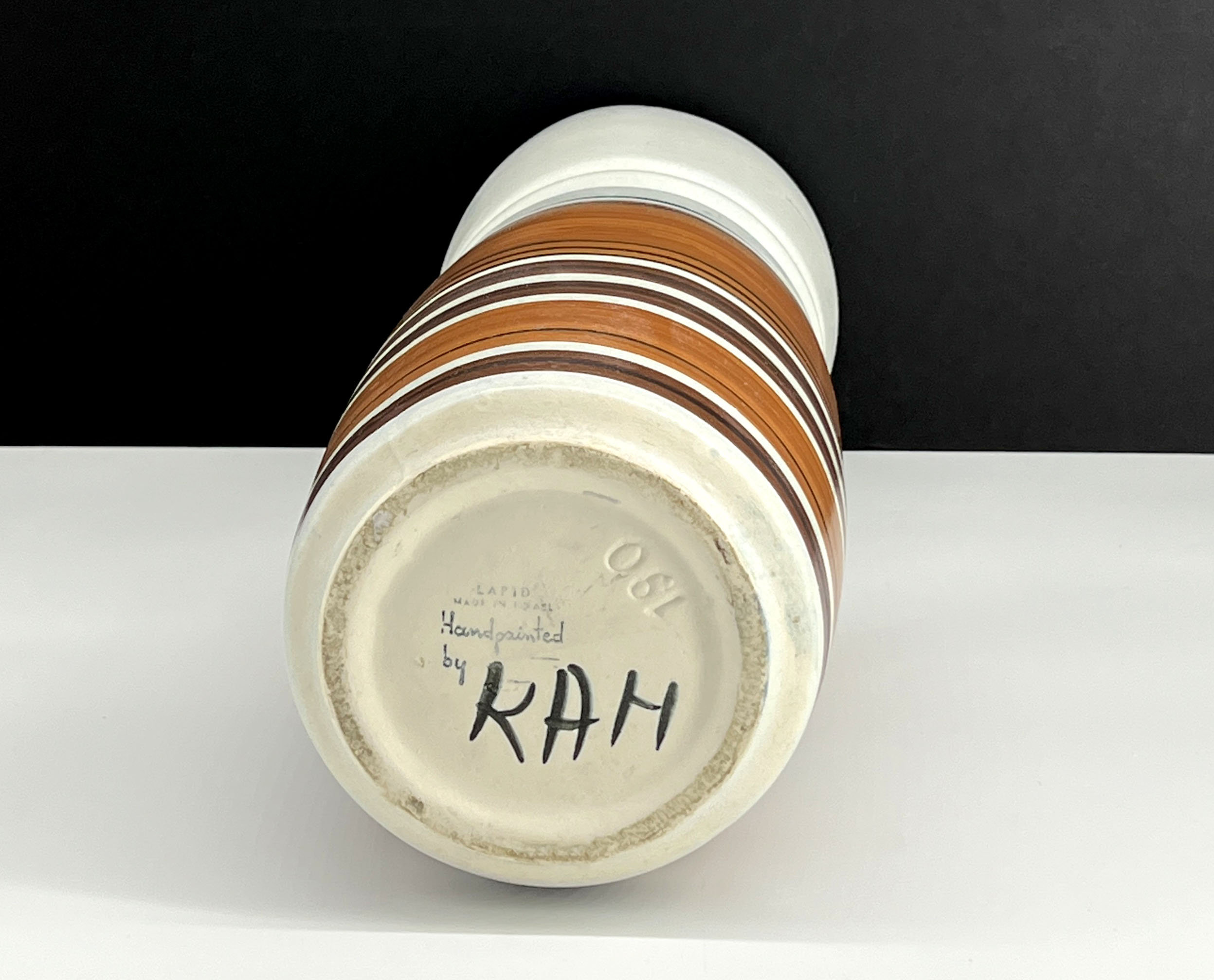 Mid Century Israeli Modern Large Stoneware Vase by KAH for Lapid - Etsy