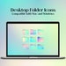 9 Holographic Foil Desktop Folder Icons for Mac & PC | Mac Icons ...
