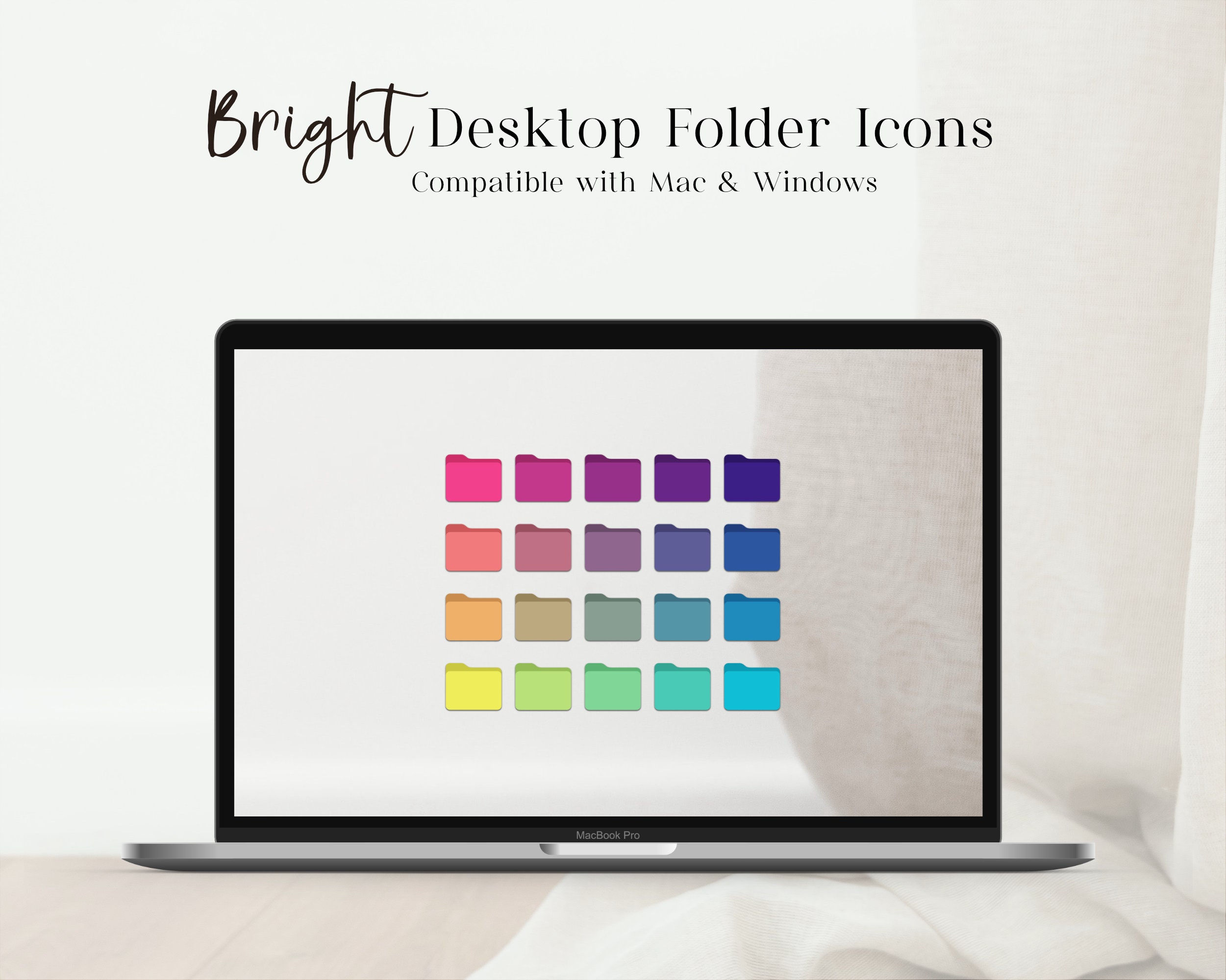 40 Bright Desktop Folder Icons for Mac & PC | Mac Icons | Windows Icons ...