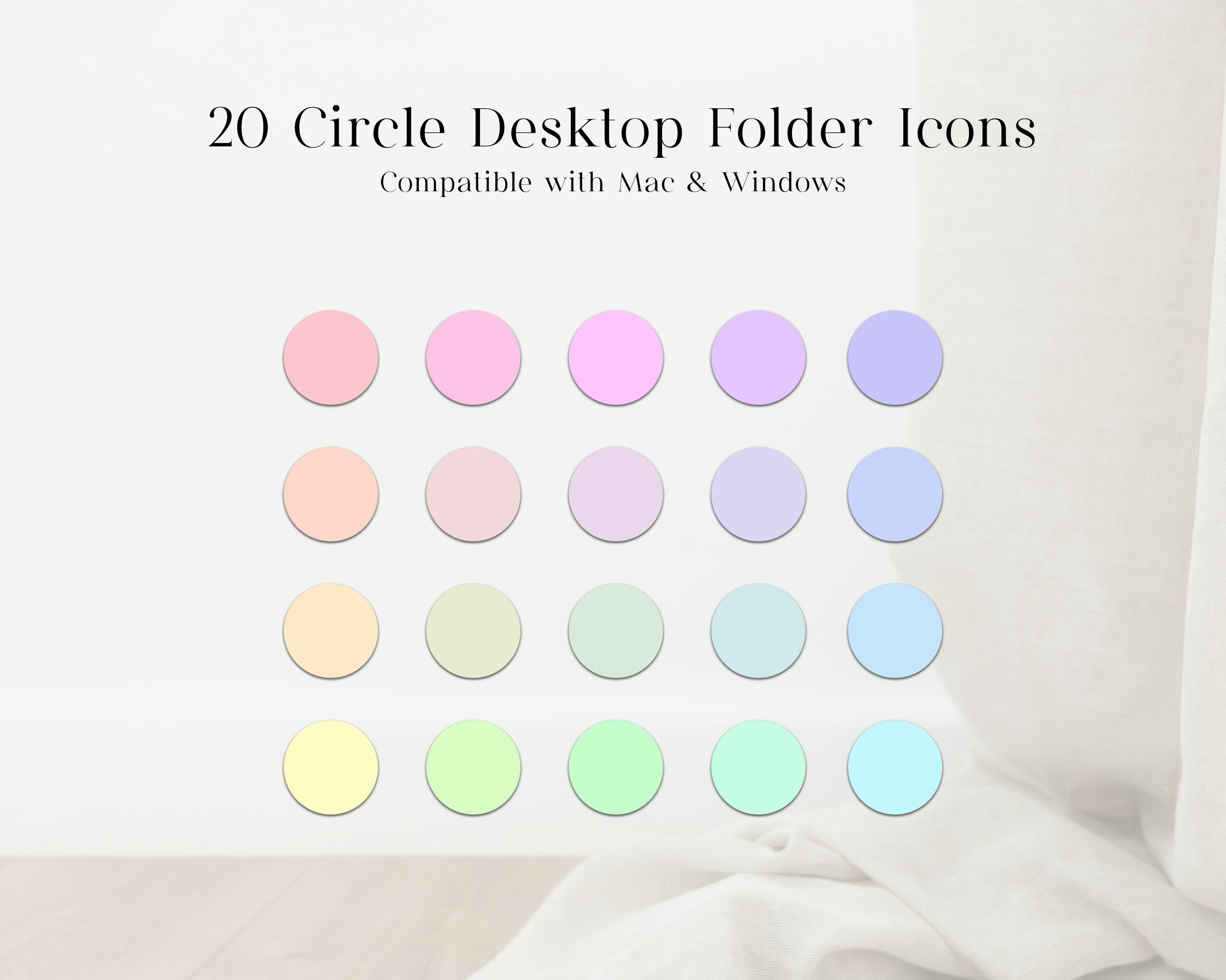 40 Pastel Desktop Folder Icons for Mac & PC Mac Icons | Etsy