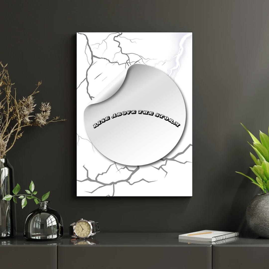 Rise Above the Storm | Motivational Wall Art | Digital Download ...
