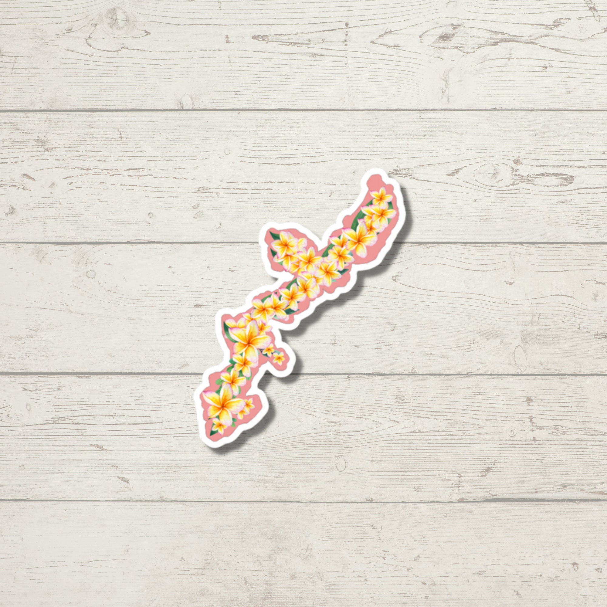 Okinawa Plumeria Sticker Okinawa Waterproof Sticker Okinawa - Etsy