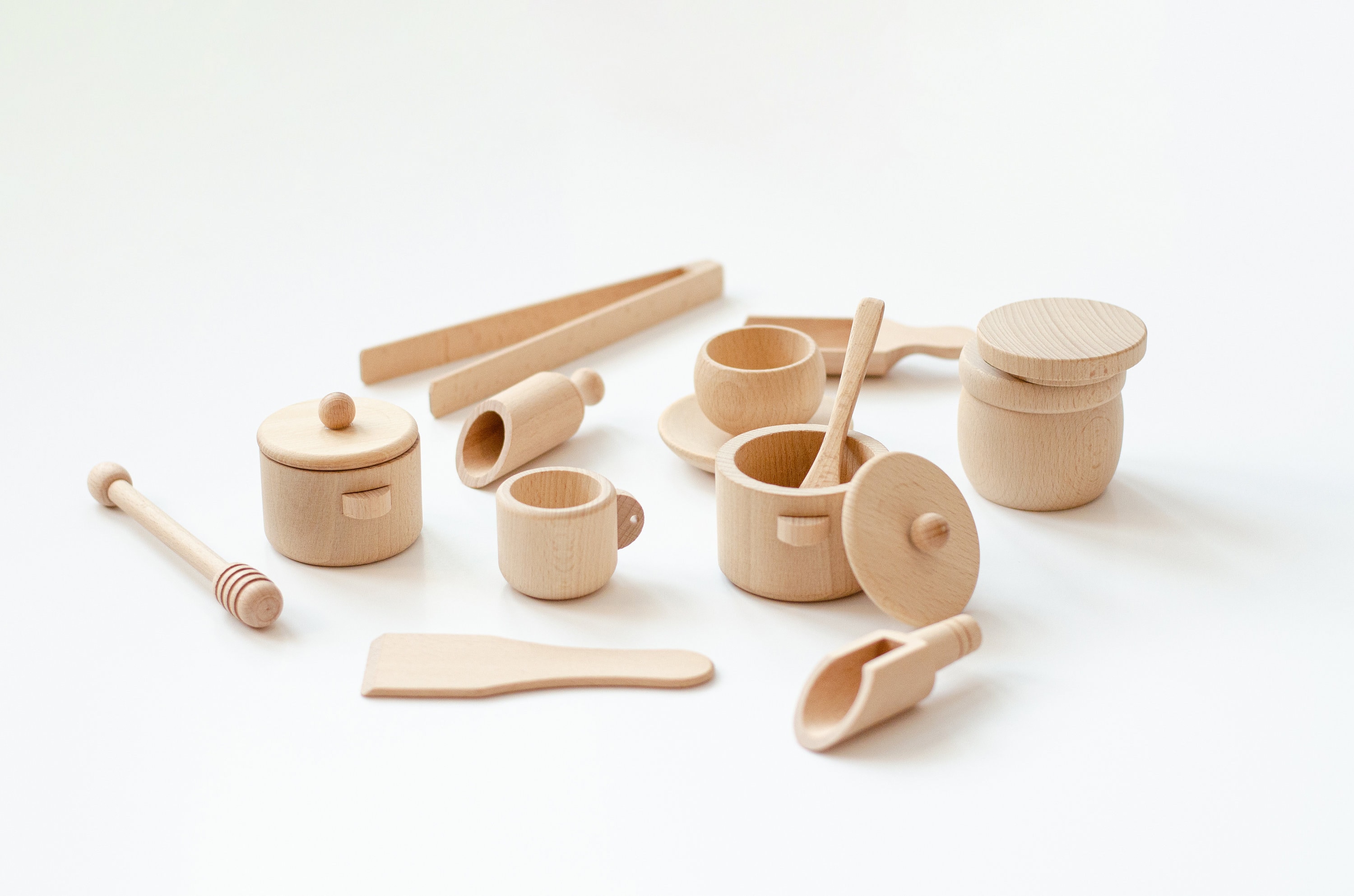 15 Piece Wooden Sensory Kit, Sensory Tray W/ Tools & Storage Bag ...