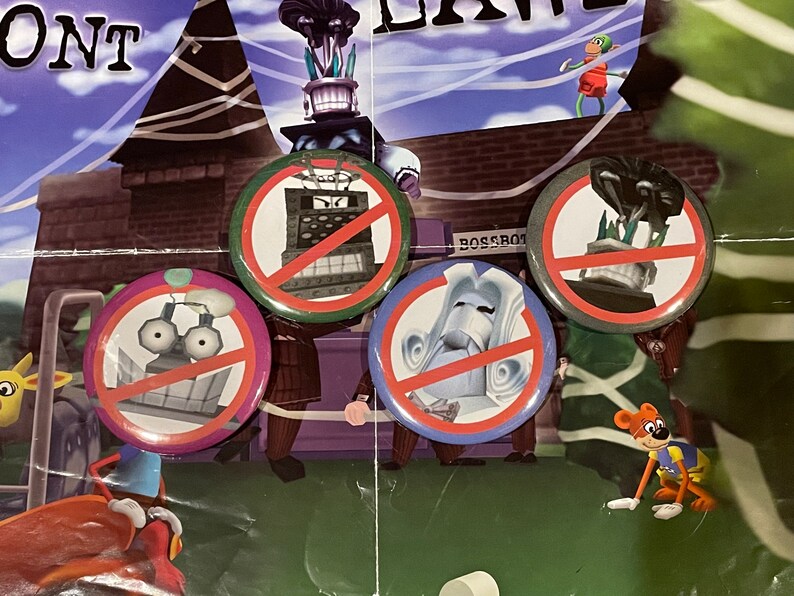 Toontown Inspired Cog Boss Resistance Badges 2.5in Buttons - Etsy