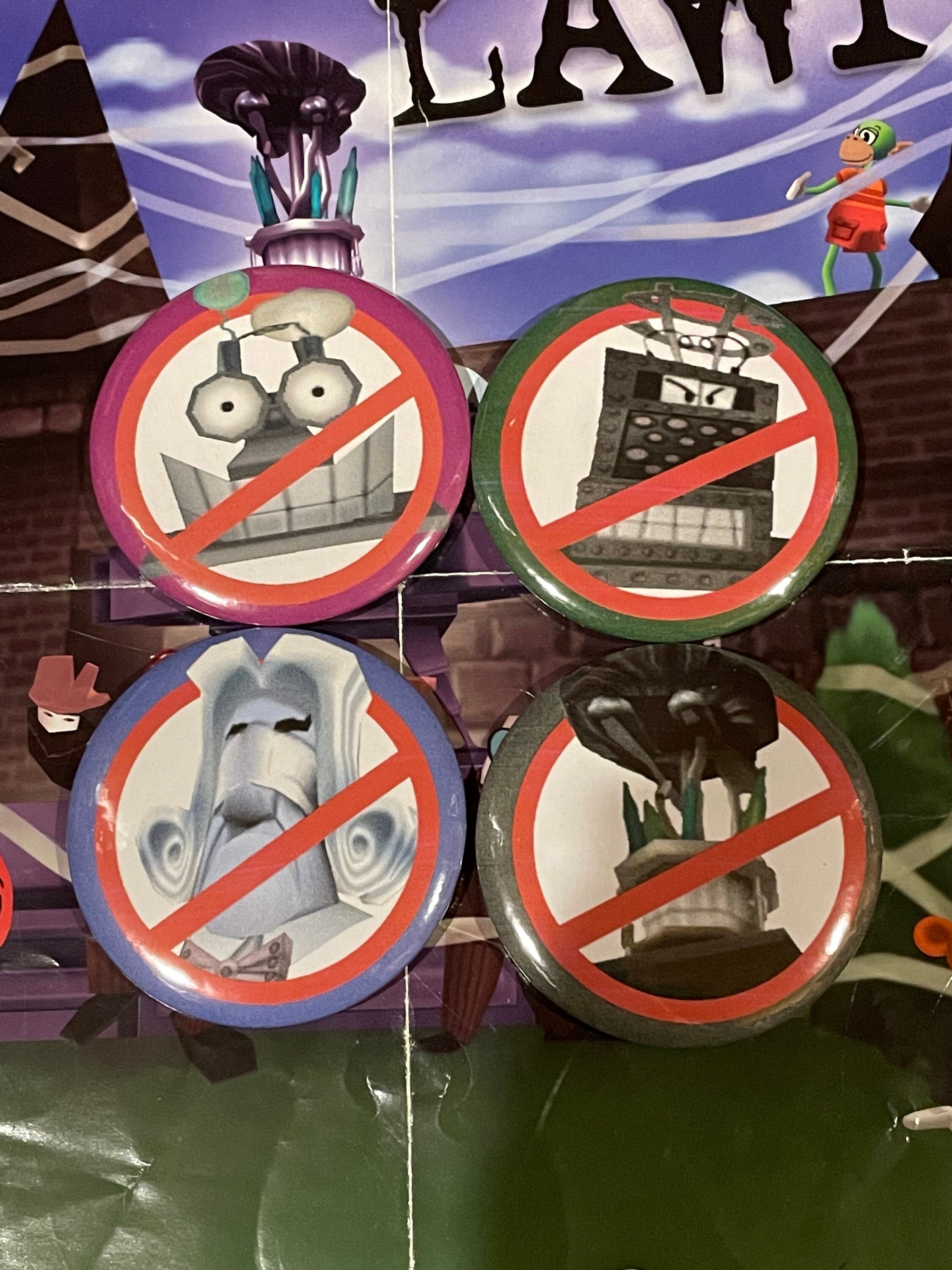 Toontown Inspired Cog Boss Resistance Badges 2.5in Buttons - Etsy