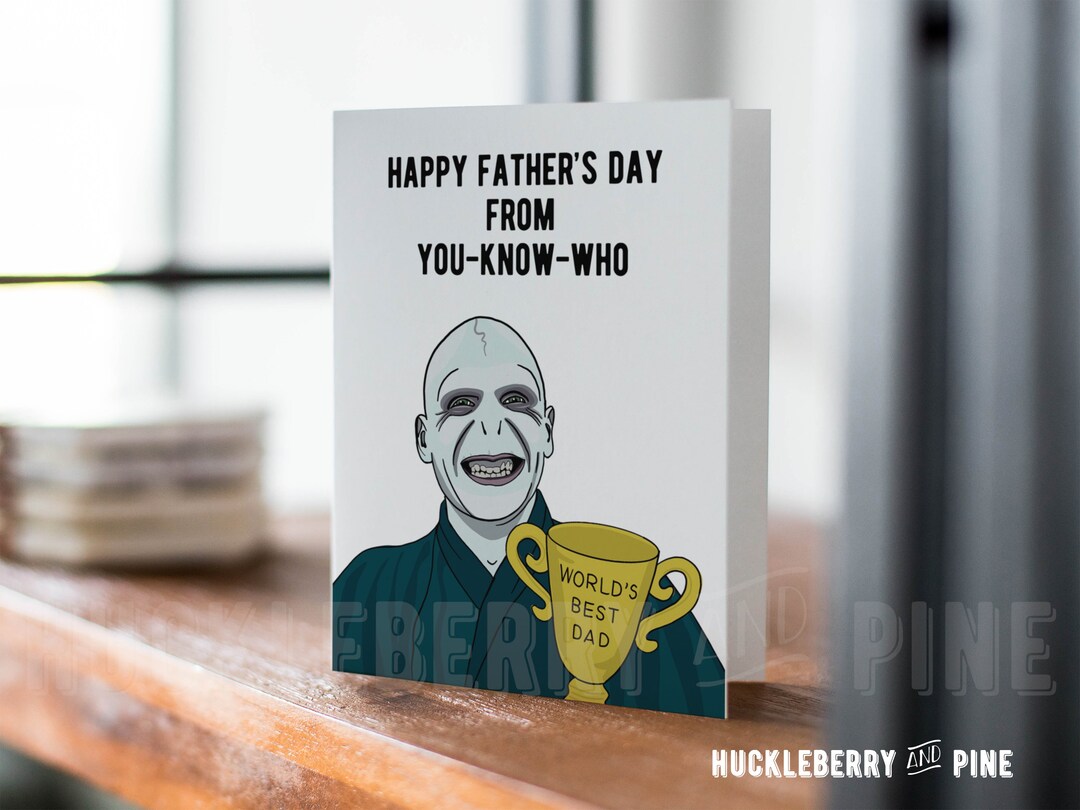 Dark Wizard Father's Day Card, You-know-who, Father's Day Humor, Card ...