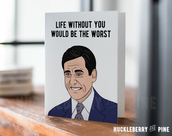 Funny Michael Scott Love Card, the Office Gift, Michael Scott Valentine ...