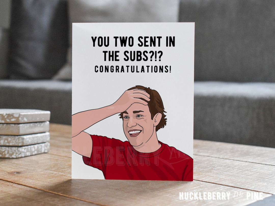 Jim Baby Congratulations, the Office Greeting Card, Send in the Subs ...