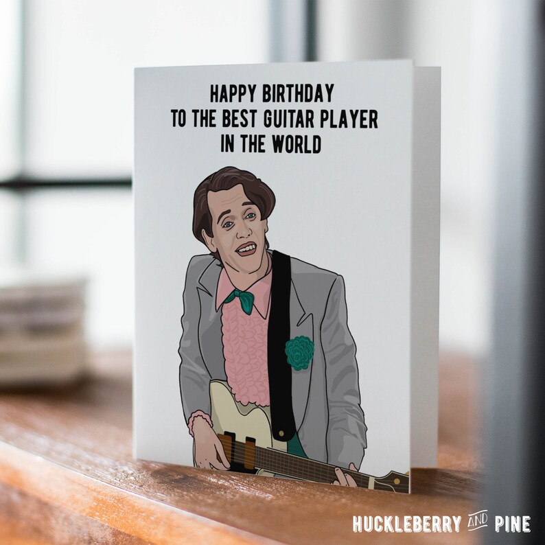 Wedding Singer Birthday Card Best Guitar Player Adam - Etsy