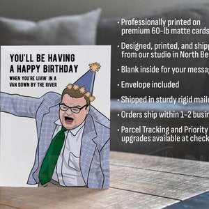 Funny Matt Foley Birthday Card, Chris Farley Greeting Card, Comedy ...