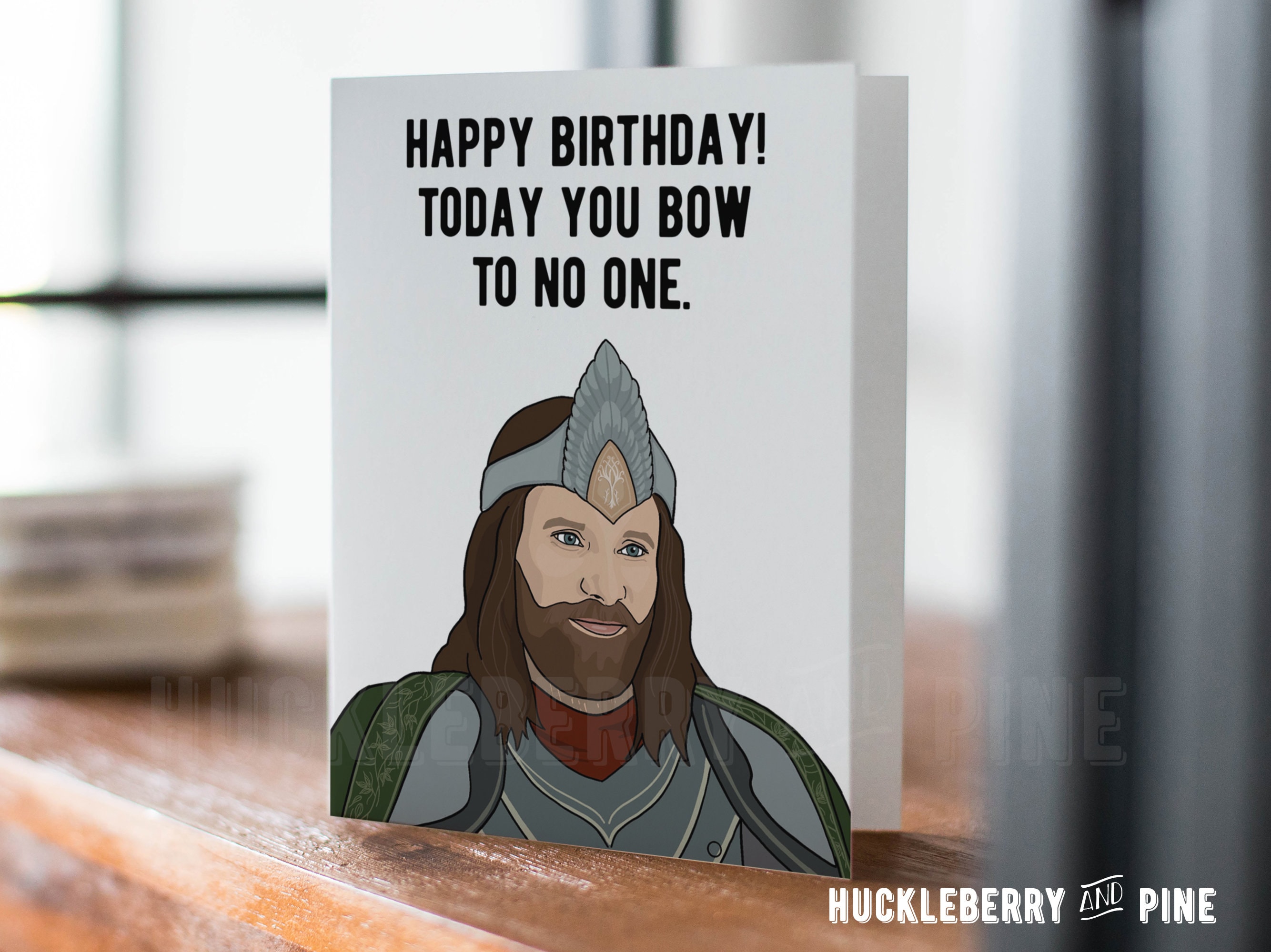 Lord Of The Rings Happy Birthday Card