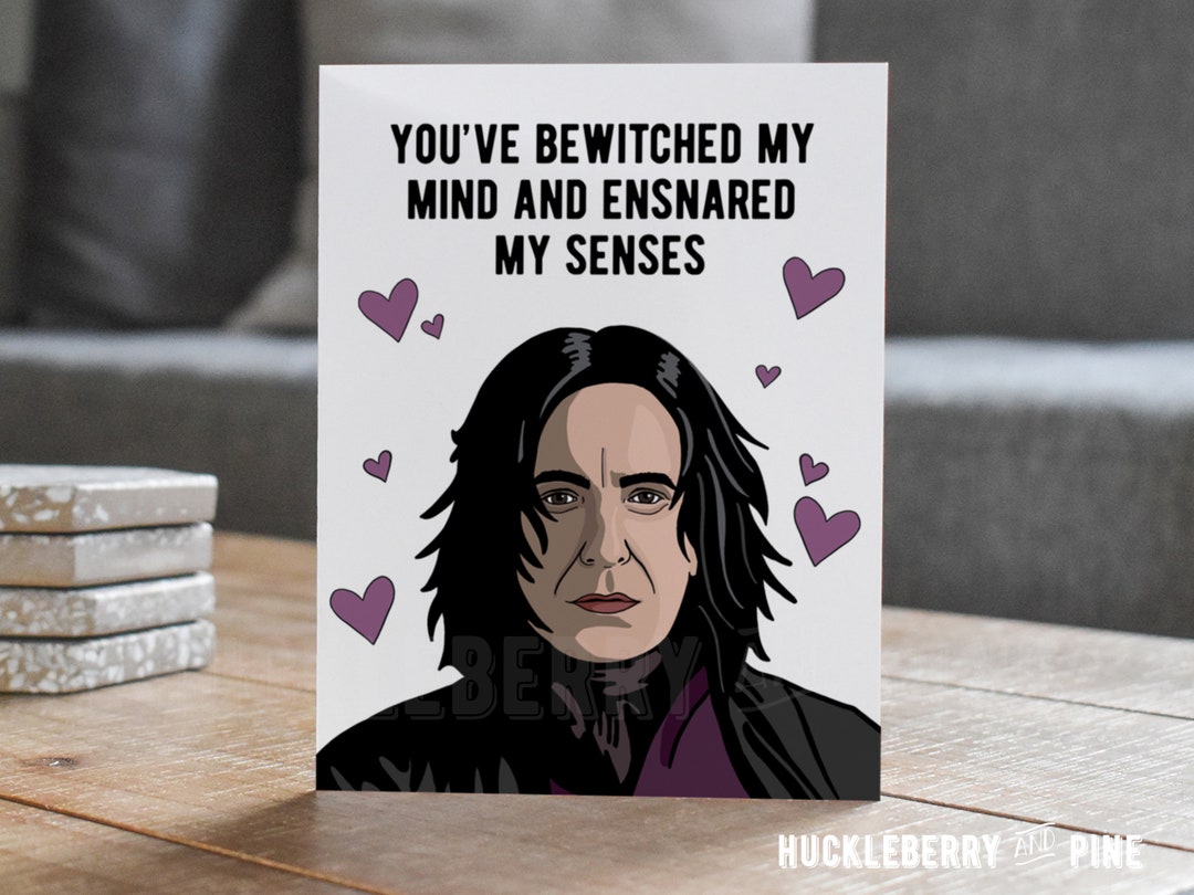 Funny Wizard Valentine's Day Card, Wizarding Card, Anniversary Greeting ...
