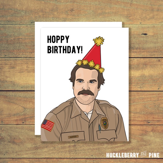 Funny Hopper Hoppy Birthday Card Birthday Greeting Card - Etsy