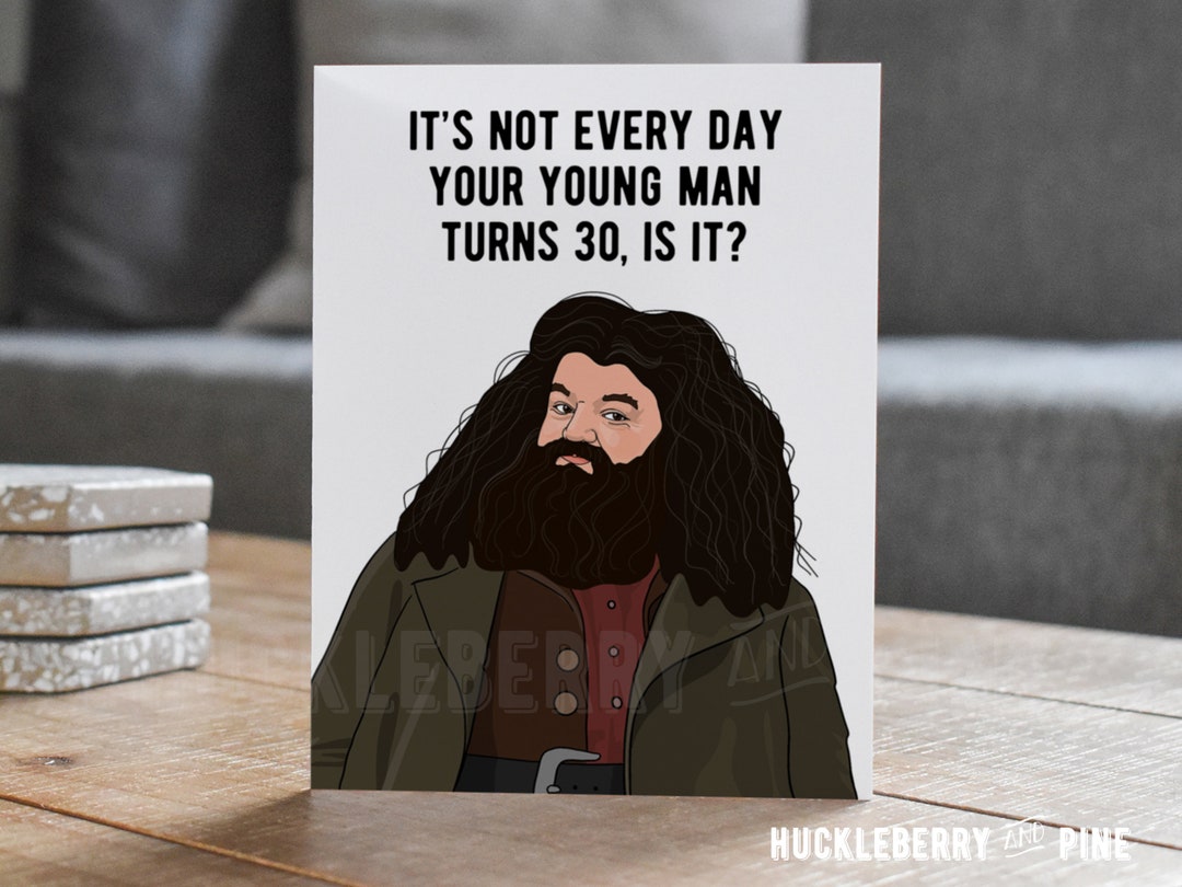 Customizable Giant Wizard Birthday Card, Wizarding Birthday Card ...