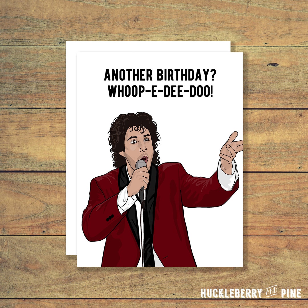 Wedding Singer Birthday Card Whoop-e-dee-doo Adam Sandler - Etsy