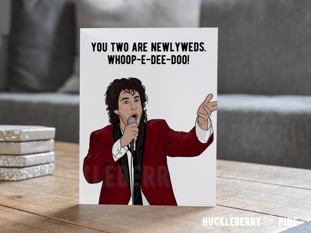 Wedding Singer Congratulations Newlyweds Card, Whoop-e-dee-doo, Adam ...