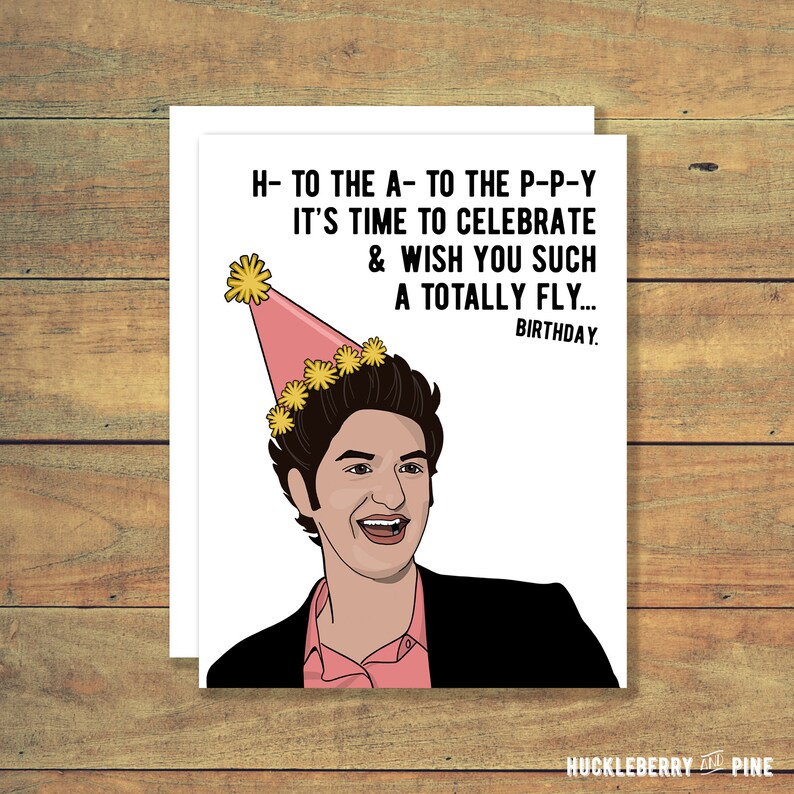Jean Ralphio Birthday Card Can't Rap Parks and Rec - Etsy