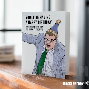 Funny Matt Foley Birthday Card, Chris Farley Greeting Card, Comedy ...