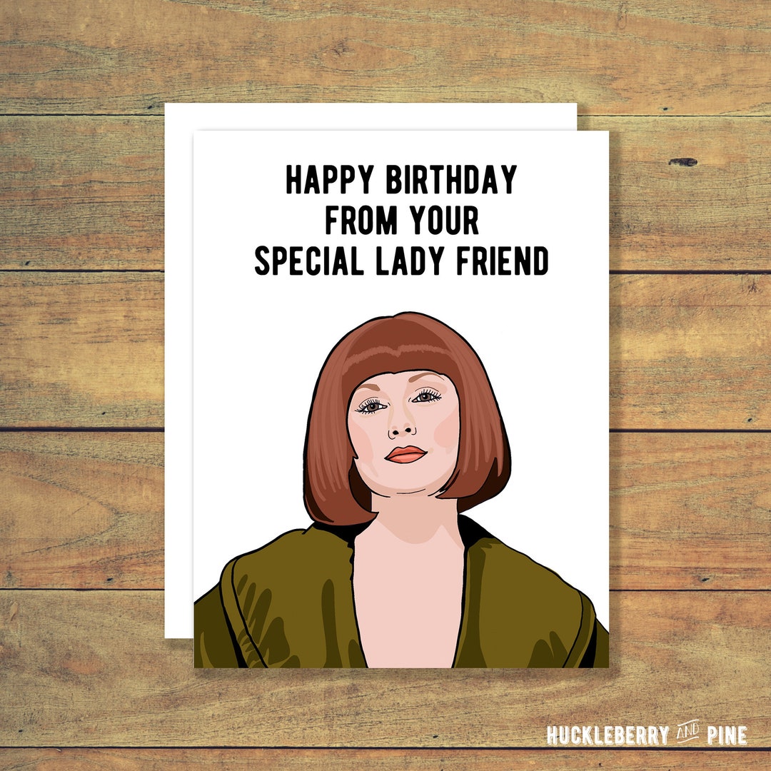 Maude Lebowski Birthday Card Special Lady Friend the Dude - Etsy