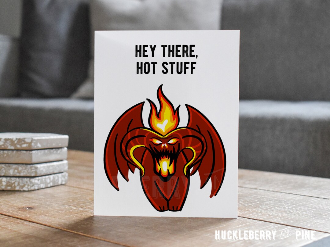 Balrog Valentine, Lord of the Rings Valentine, Balrog Love Card, Funny ...