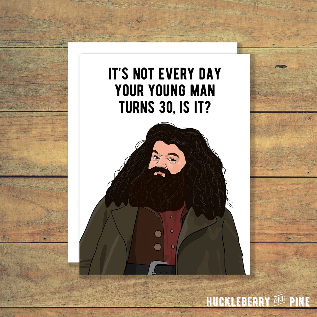 Customizable Giant Wizard Birthday Card Wizarding Birthday - Etsy