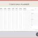 7 Day Daily Planner Printable PDF Productivity to Do List - Etsy