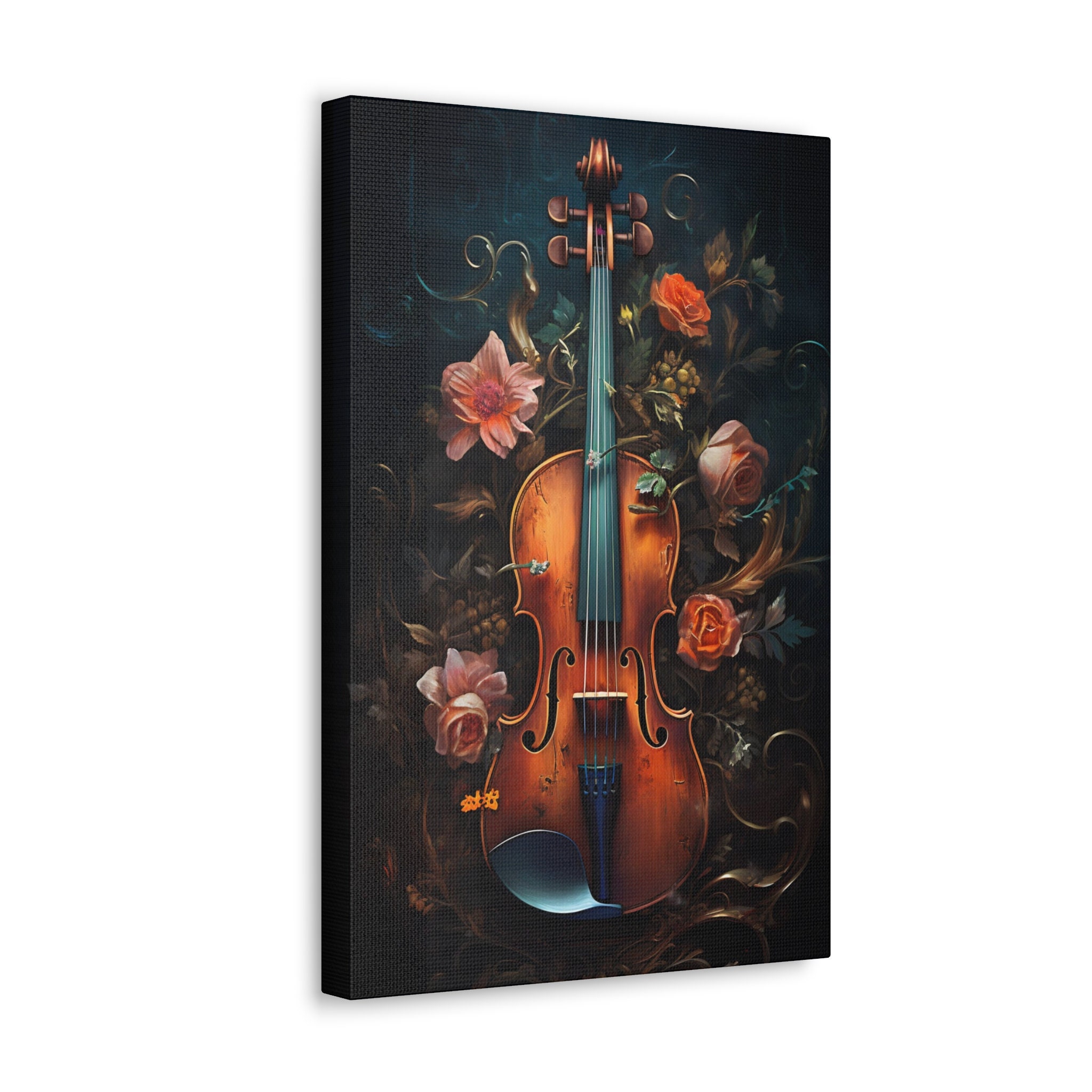 Victorian Harmony Violin Canvas Dark Academia Wall Art - Unique Home ...