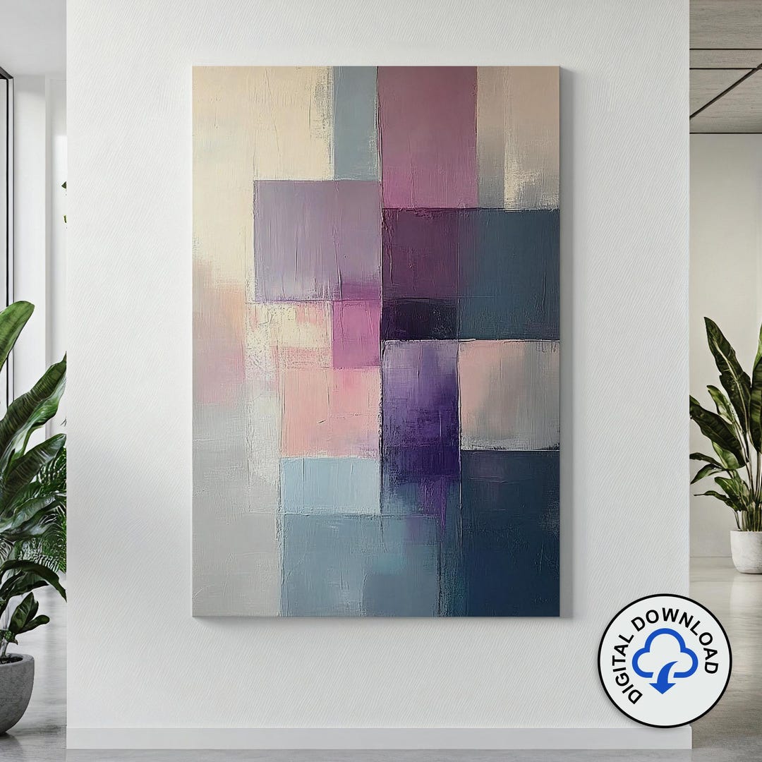 Modern Abstract Wall Art, Minimalist Digital Download, Contemporary ...