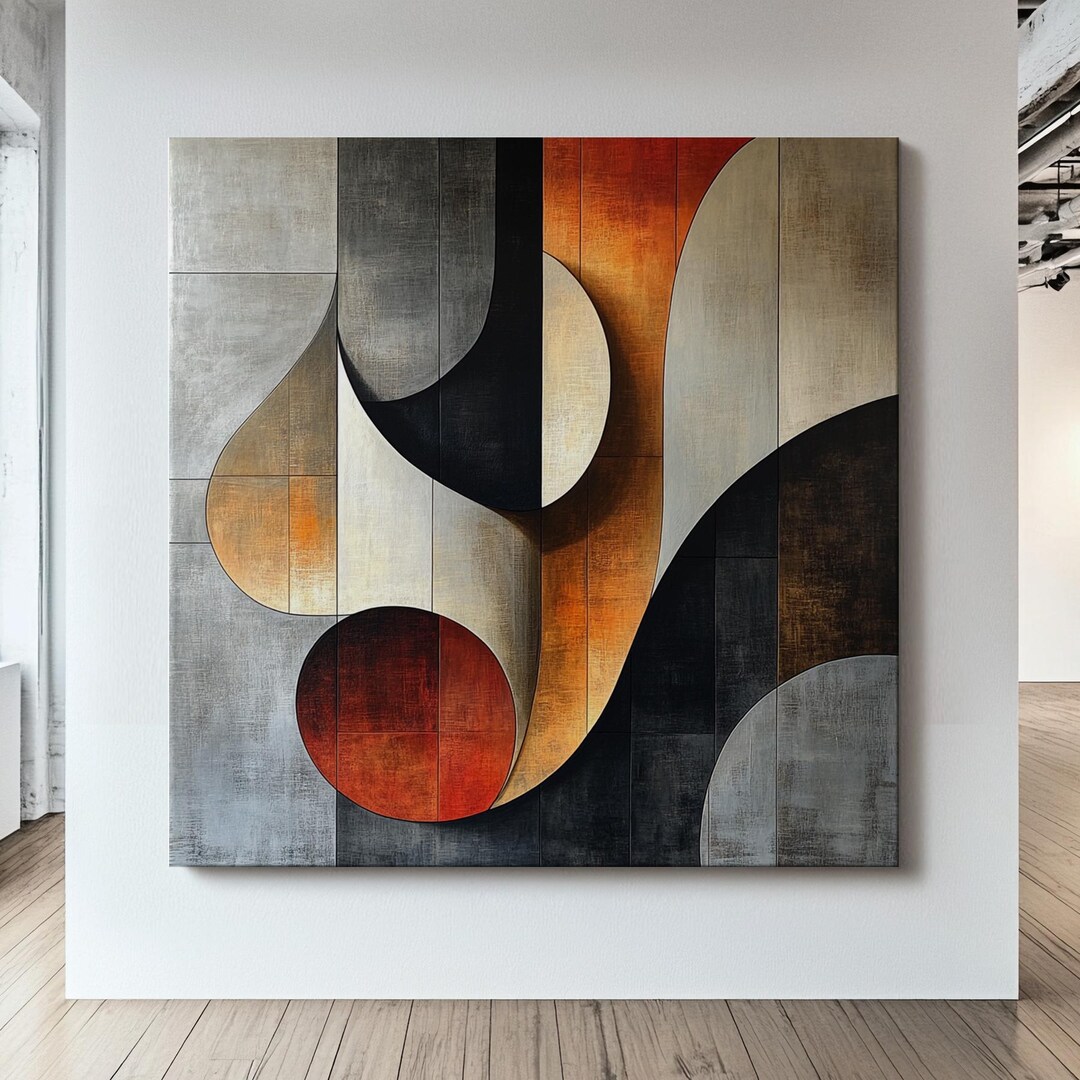 Modern Abstract Artwork Canvas Print, Minimalist Contemporary Wall Art ...
