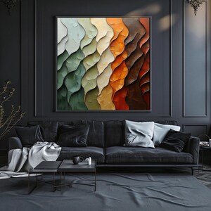 Modern Abstract Wall Art, Earthy Color Tones, Printable Artwork, Home ...