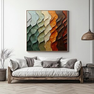 Modern Abstract Wall Art, Earthy Color Tones, Printable Artwork, Home ...