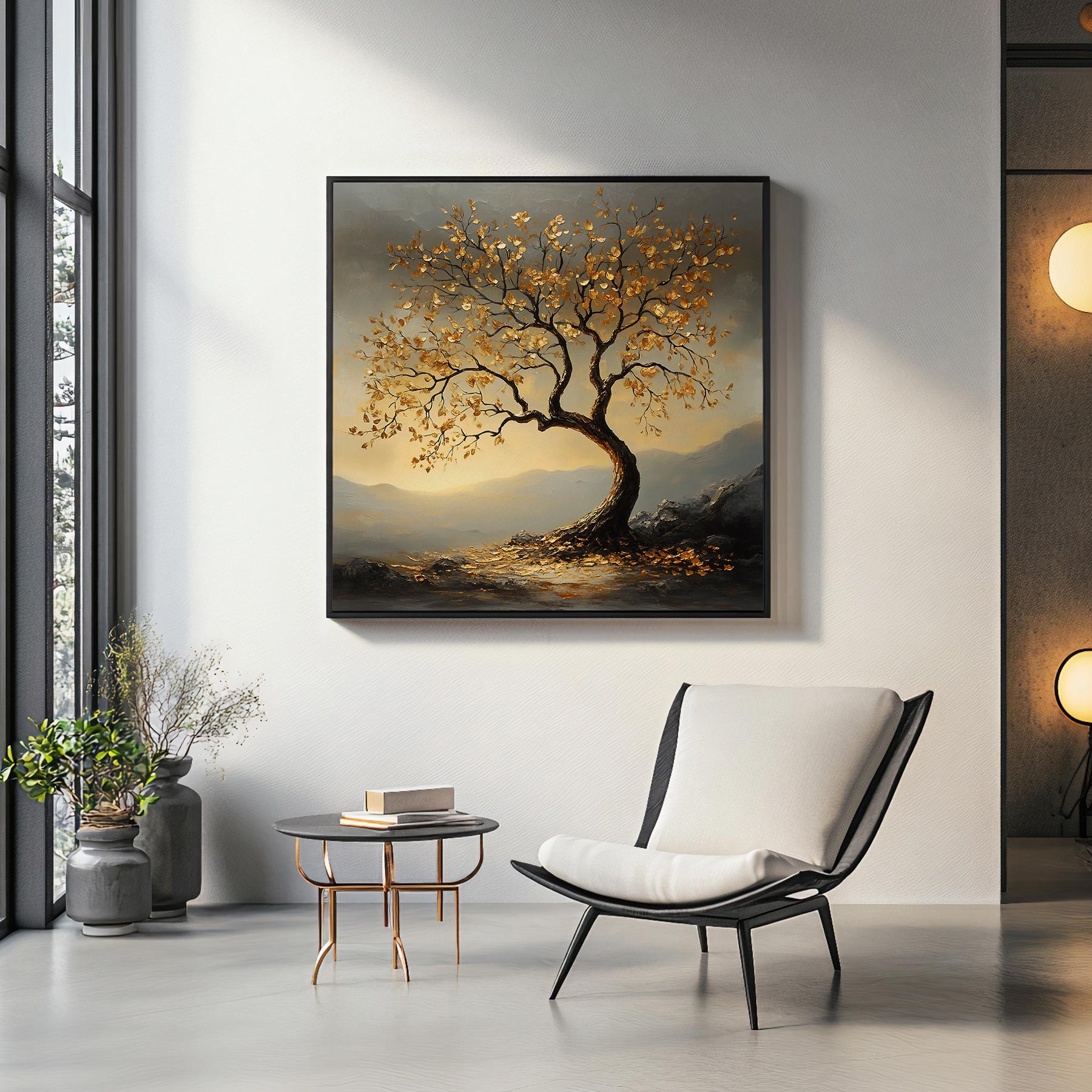 Tree Wall Artwork, Printable Square Botanical Art, Home and Office ...
