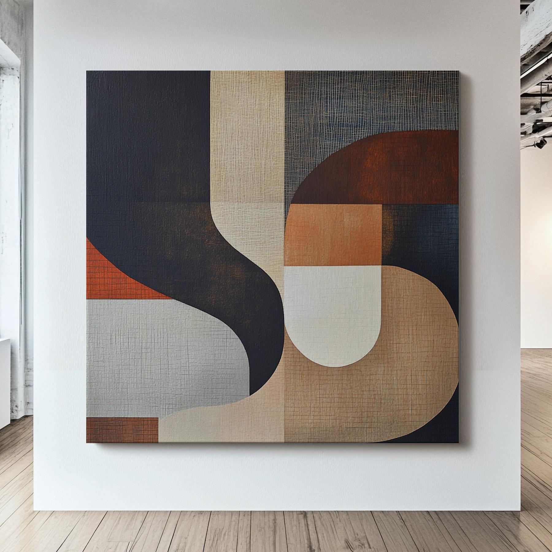 Modern Abstract Canvas Wall Art, Contemporary Home and Office Artwork ...