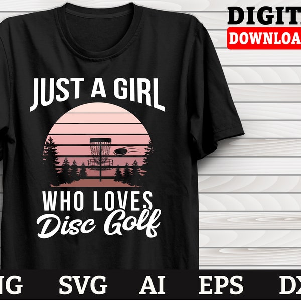 Girl Disc Golf Svg - Etsy