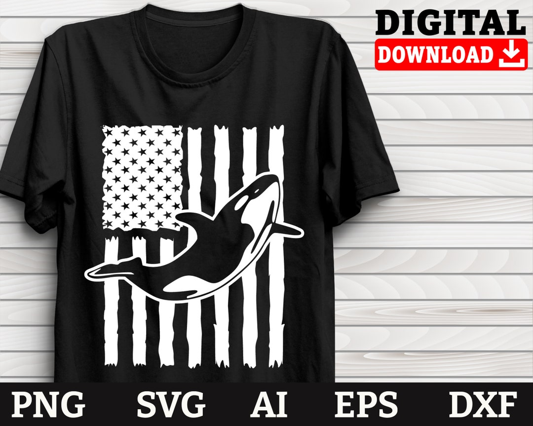 Orca Svg, American Flag Orcas, Killer Whale Svg, Orca Mom Svg, Crict ...